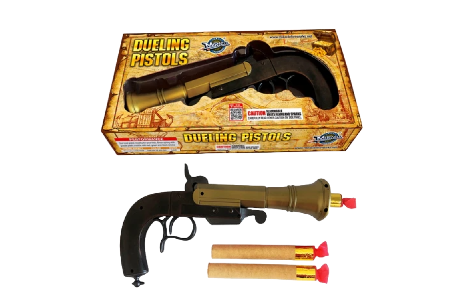 Dueling Pistol - 4 Reloads | Anytime Fireworks