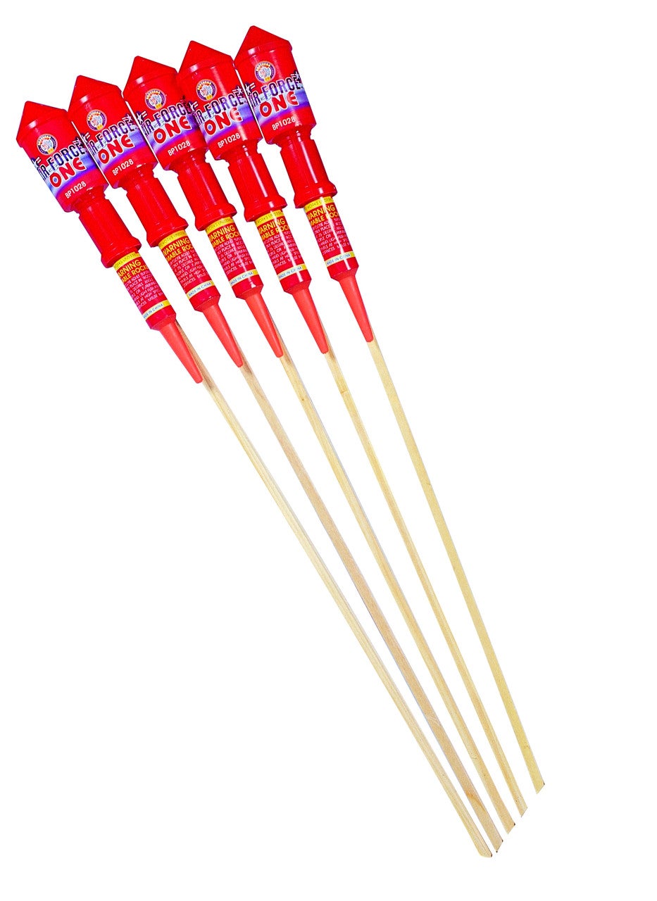 Air Force One Rockets - 5pcs | Anytime Fireworks